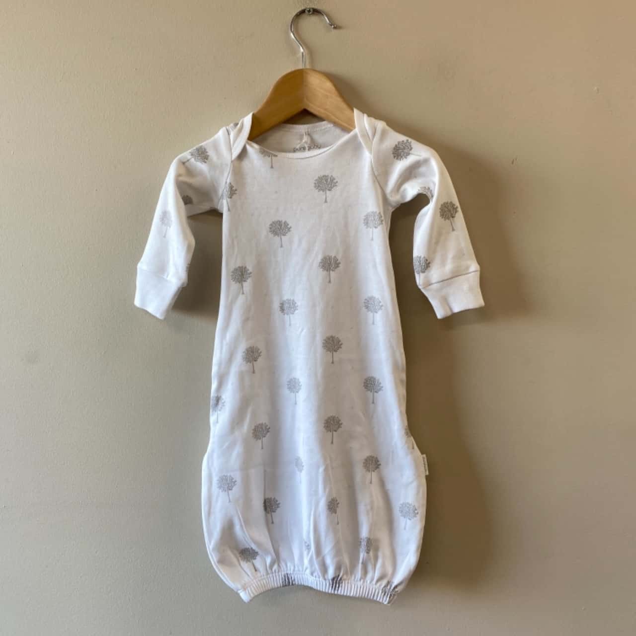Purebaby Baby's Size 0-3m White Sleepsuit - New With Tags(s)