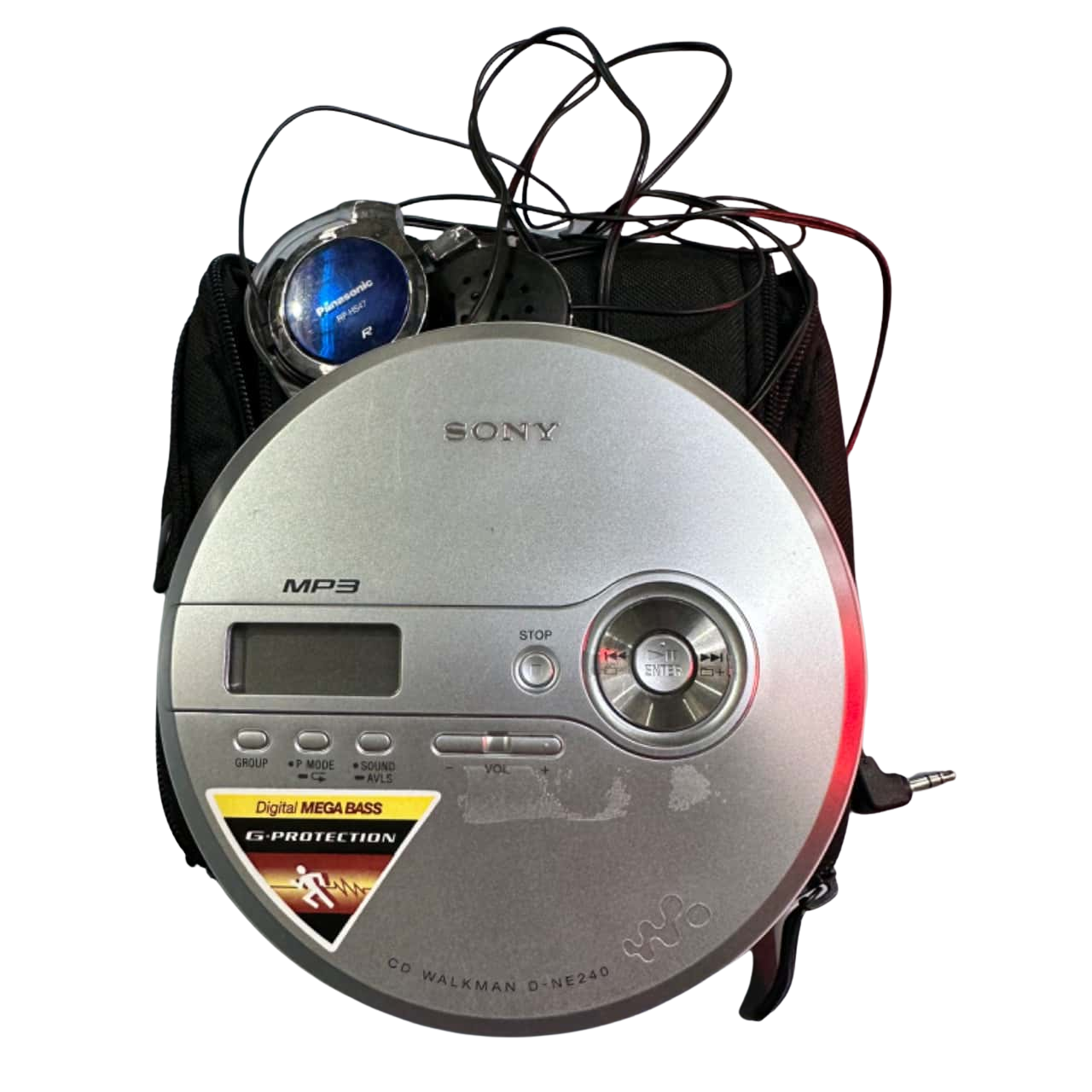 Sony CD Walkman D-NE240 CD & MP3 Player with Panasonic Headphones ...