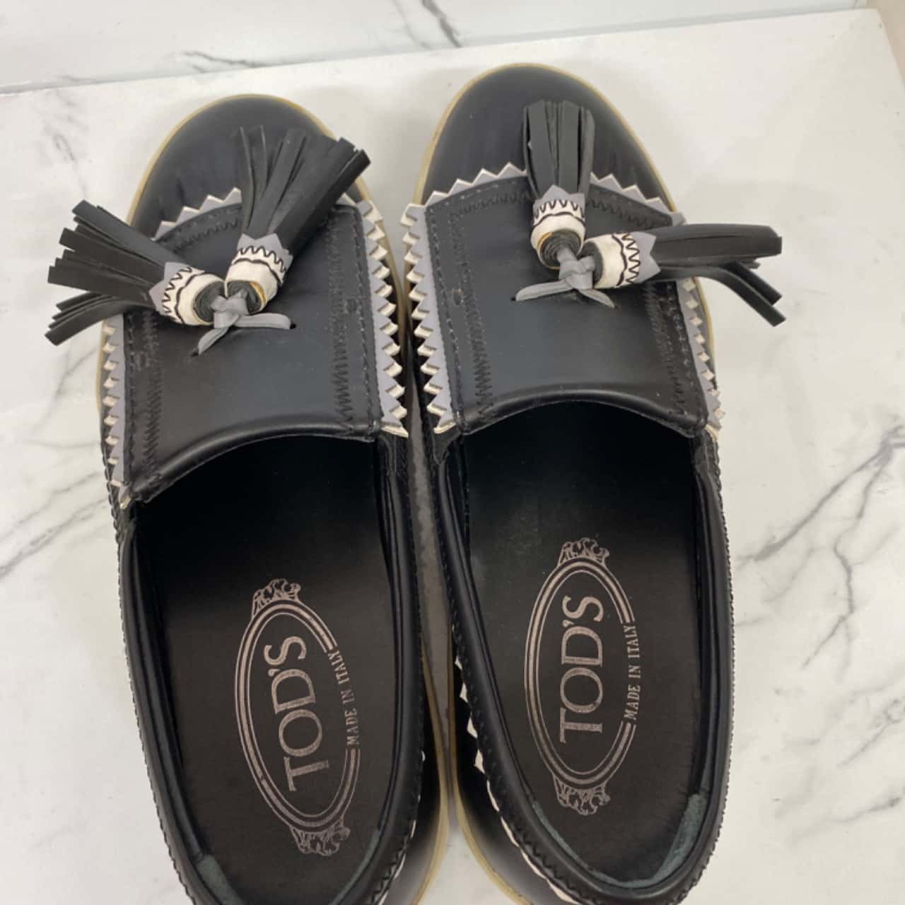 Tod's Womens Size 36 Black / White (s)