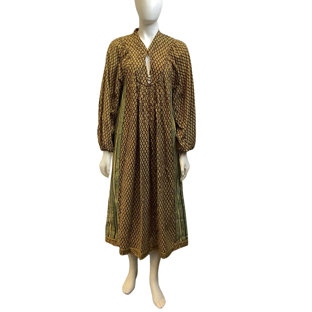 Kinga Csilla Womens Size XS Midi Dress Brown Mix(s)