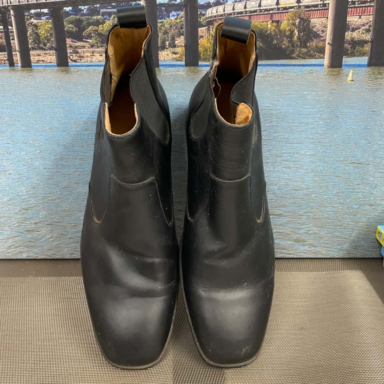 Mens Black Colorado Boots Size 8.5 (s)