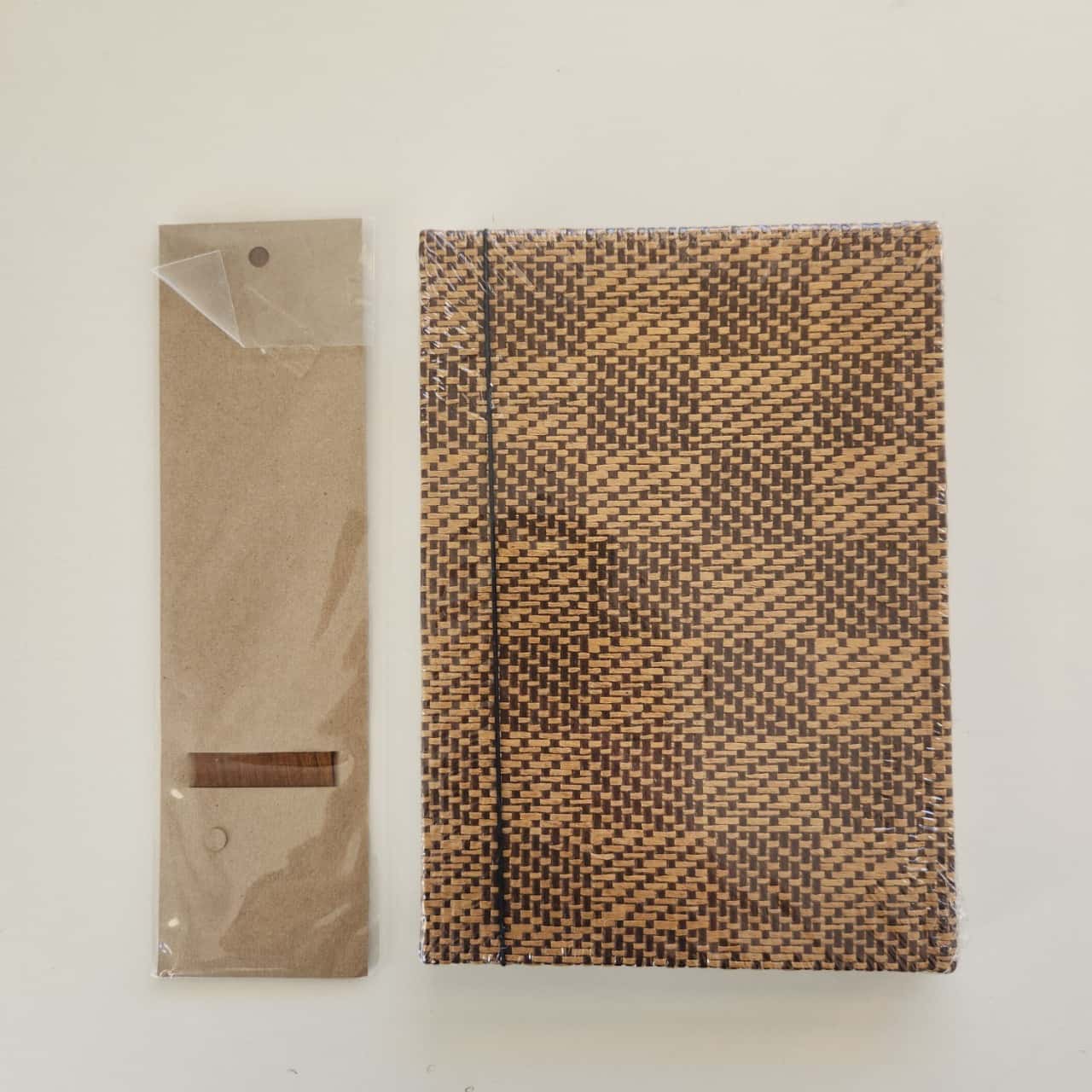 Thailand Diary Notebook and Bookmark Wooden