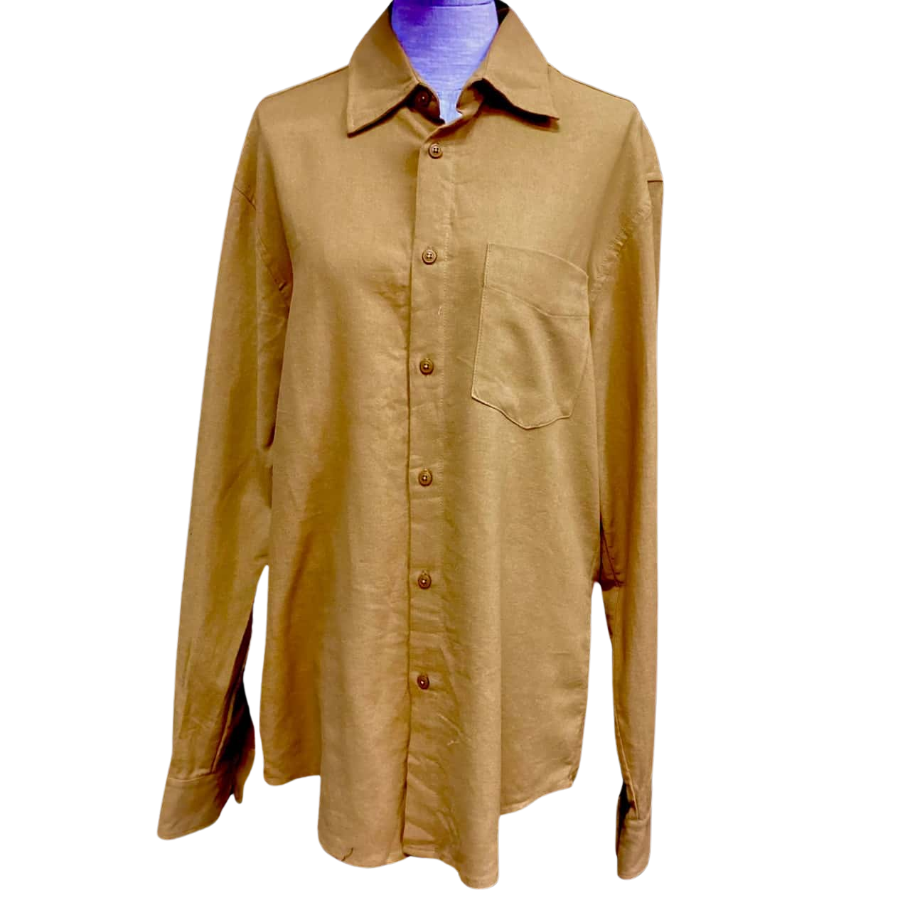 Incu Collection Womens Size S Long Sleeve Khaki Shirt(s)