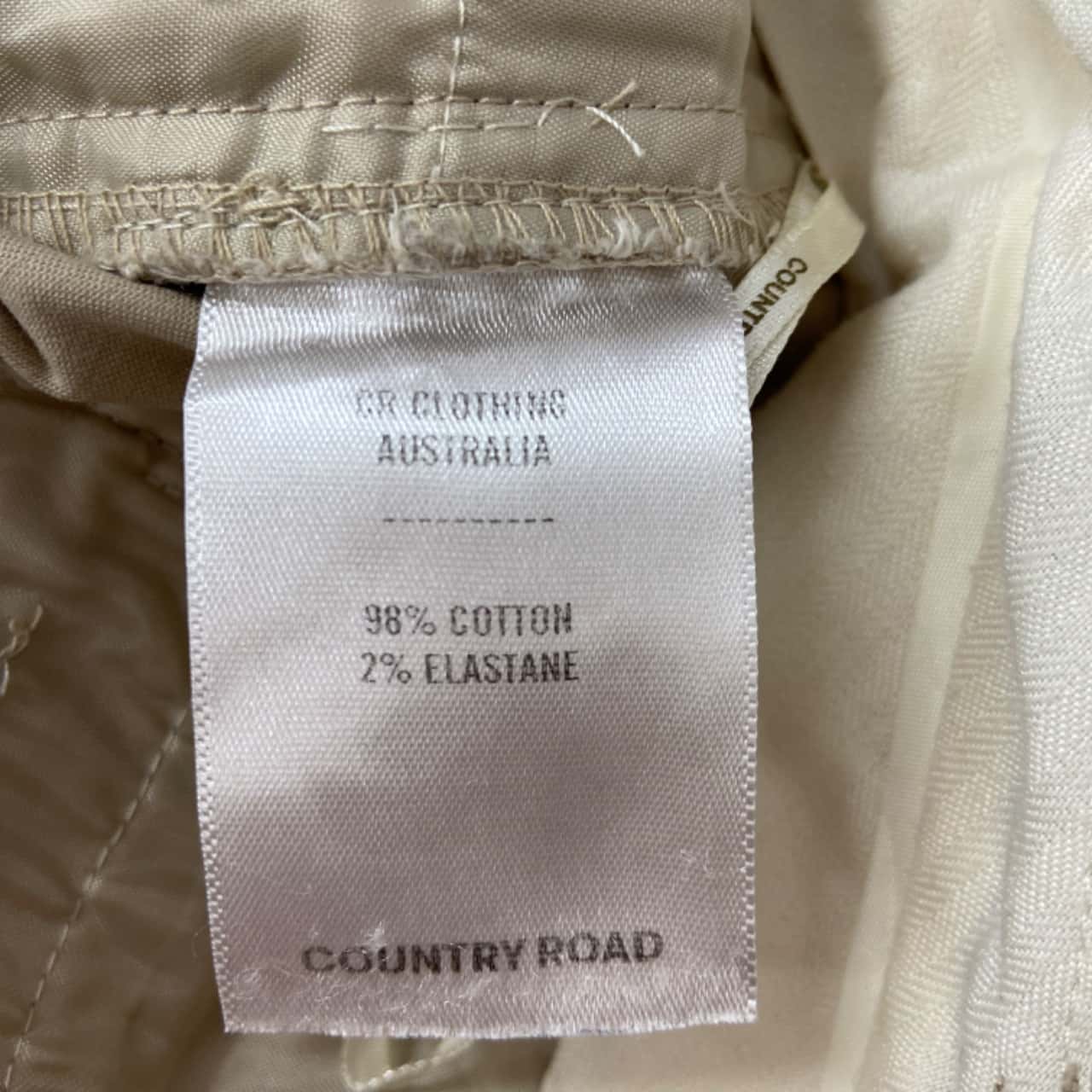 Country Road Womens Size 4 Pants Straight Leg Beige