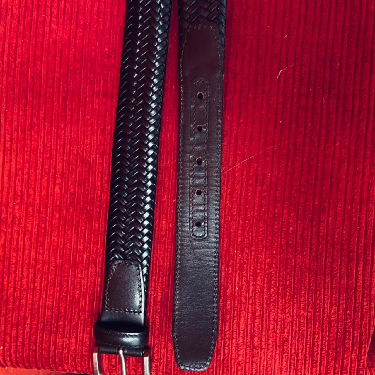 GAZMAN Mens Brown Plaited Belt 92cm(s) - New Without Tags | Salvos Stores