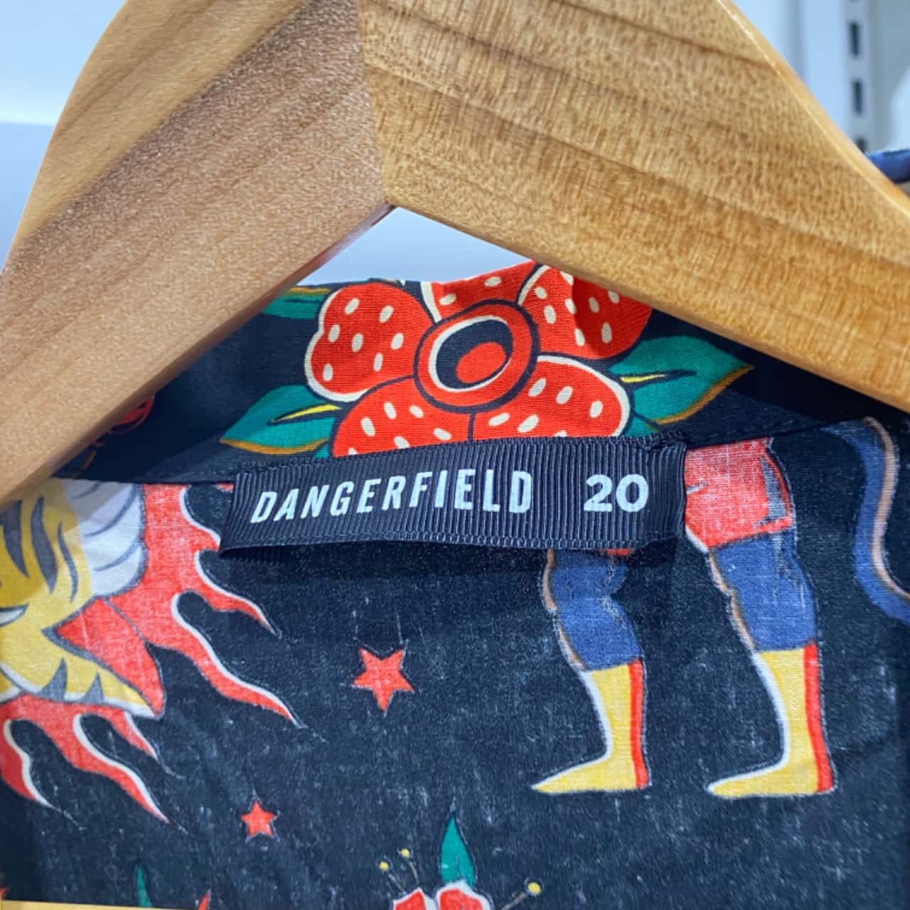 Dangerfield Womens Size 20 Black / Pattern (s)