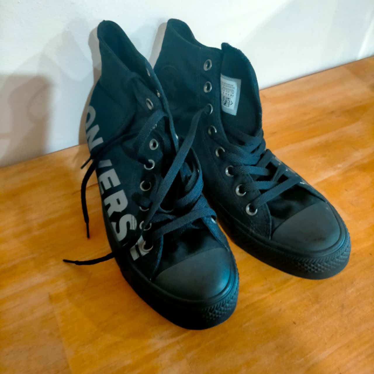 NIB Converse All Star Size 8 Classic Black Ankle Sneaker (s)