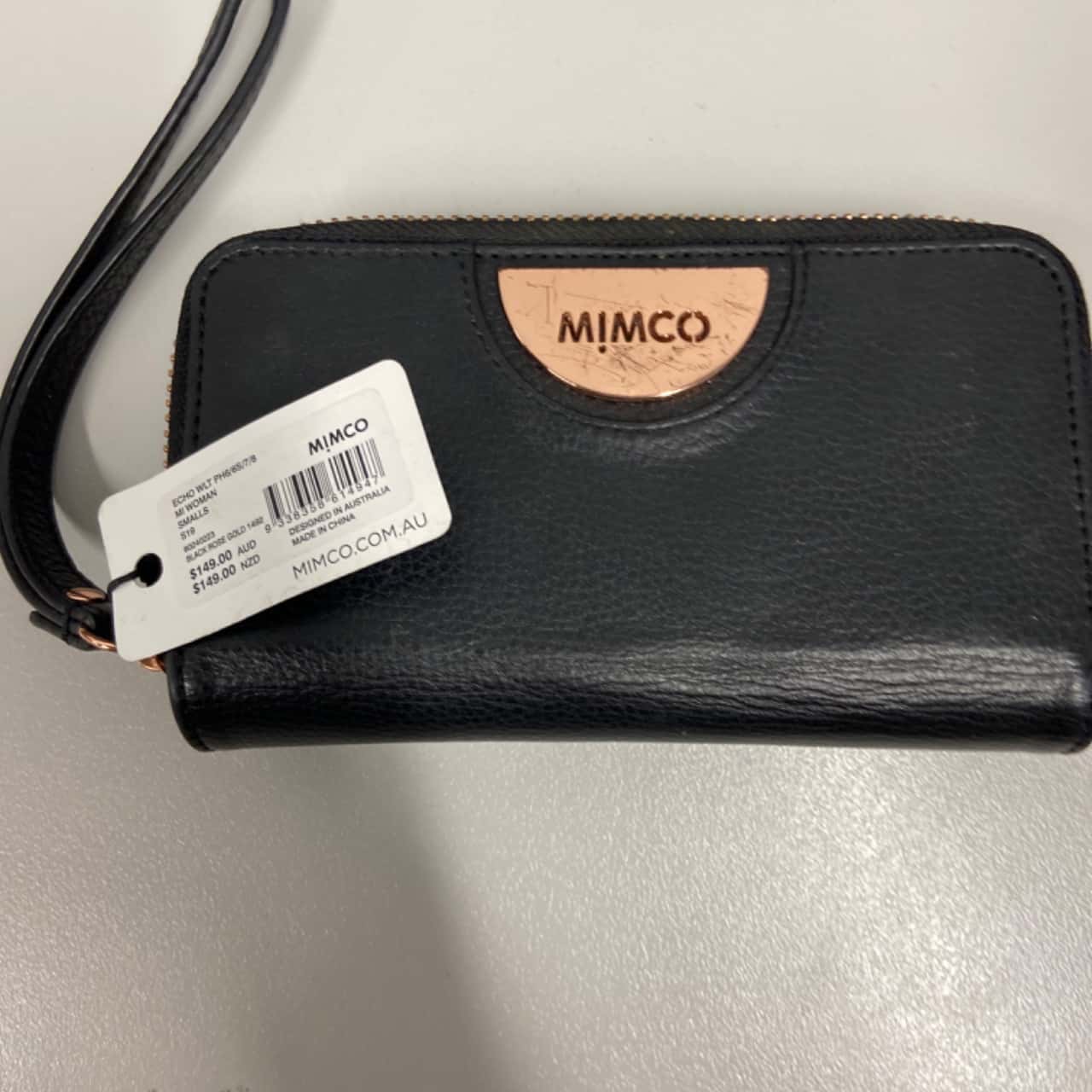Mimco Womens Purse Black / Gold