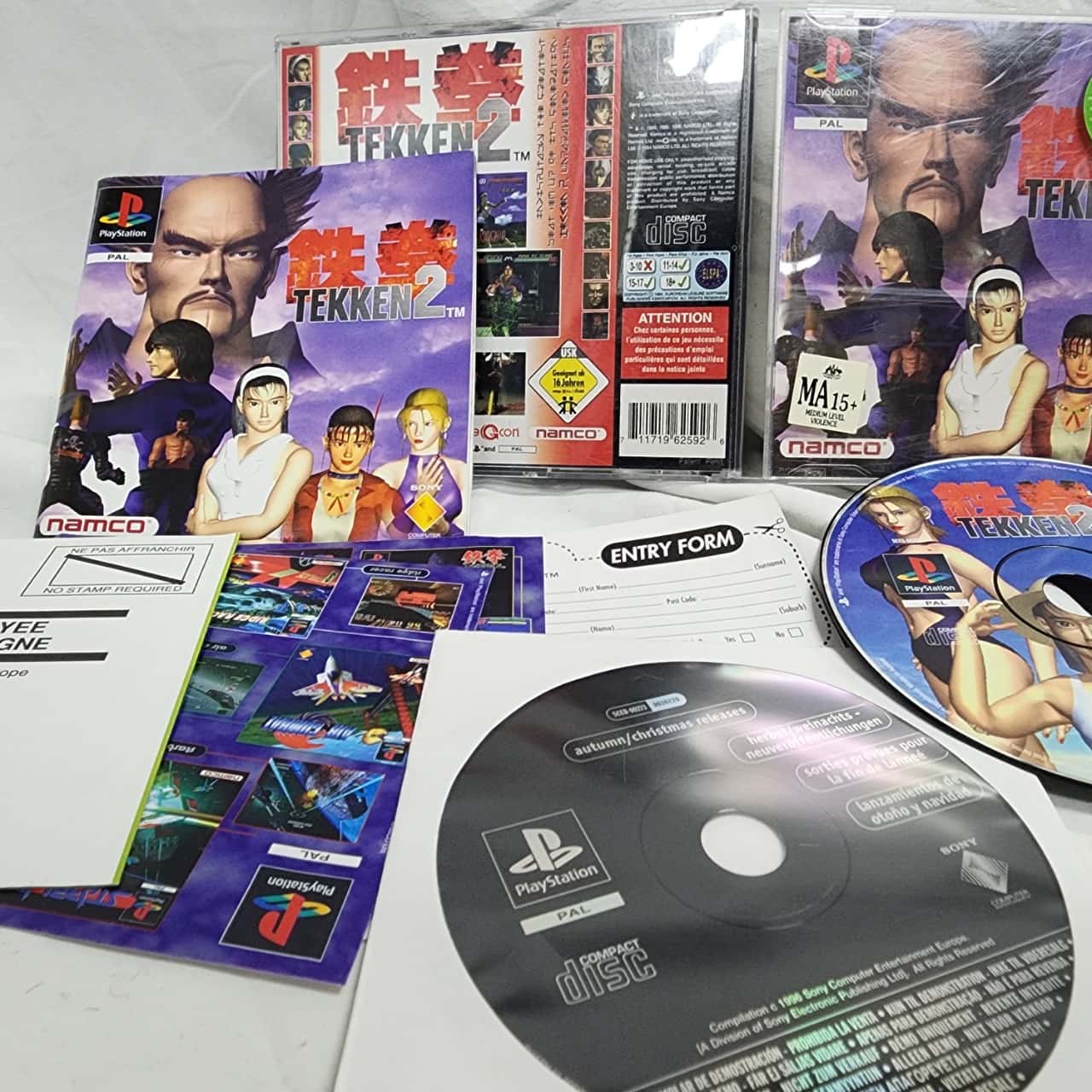 TEKKEN 2 NAMCO for Sony Playstation 1 PAL Original with Excellent ...