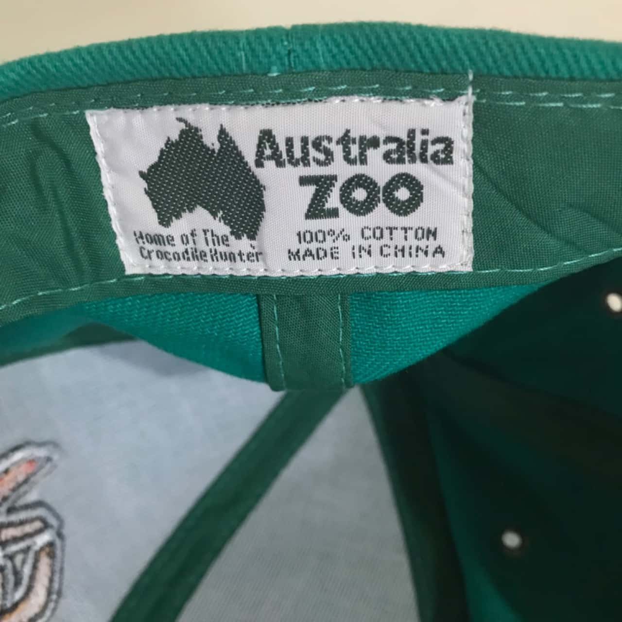 NWOT Australia Zoo “Crikey” Cap Mens Green Adjustable