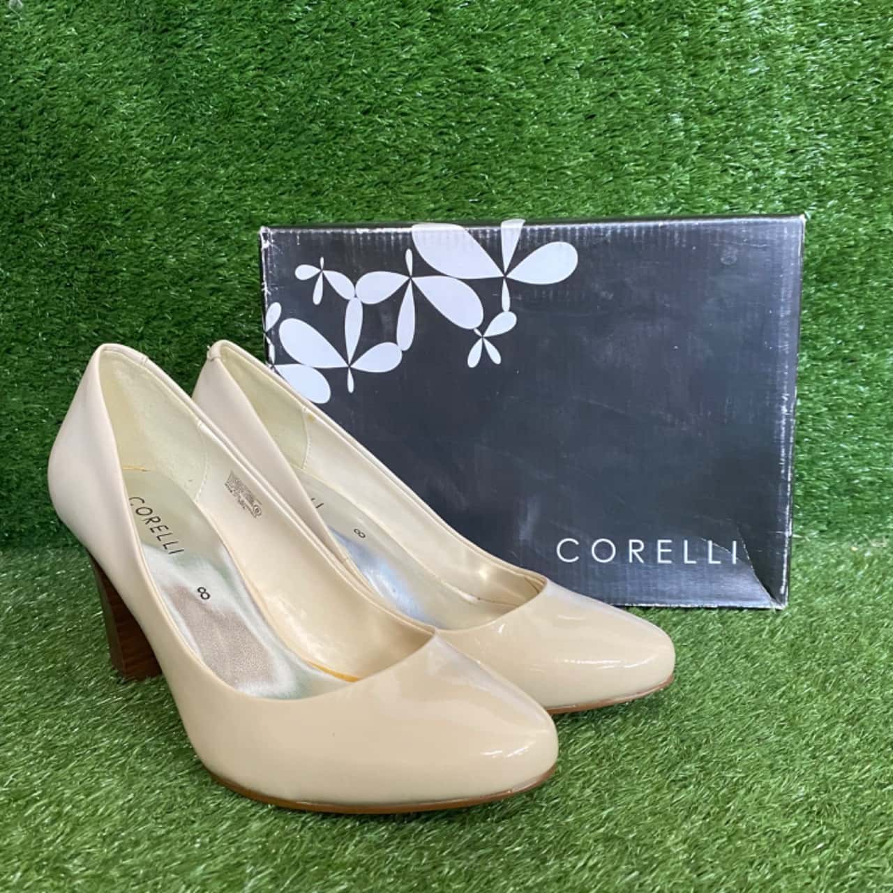 Corelli Nude and Brown High Heels Size 8 (s)