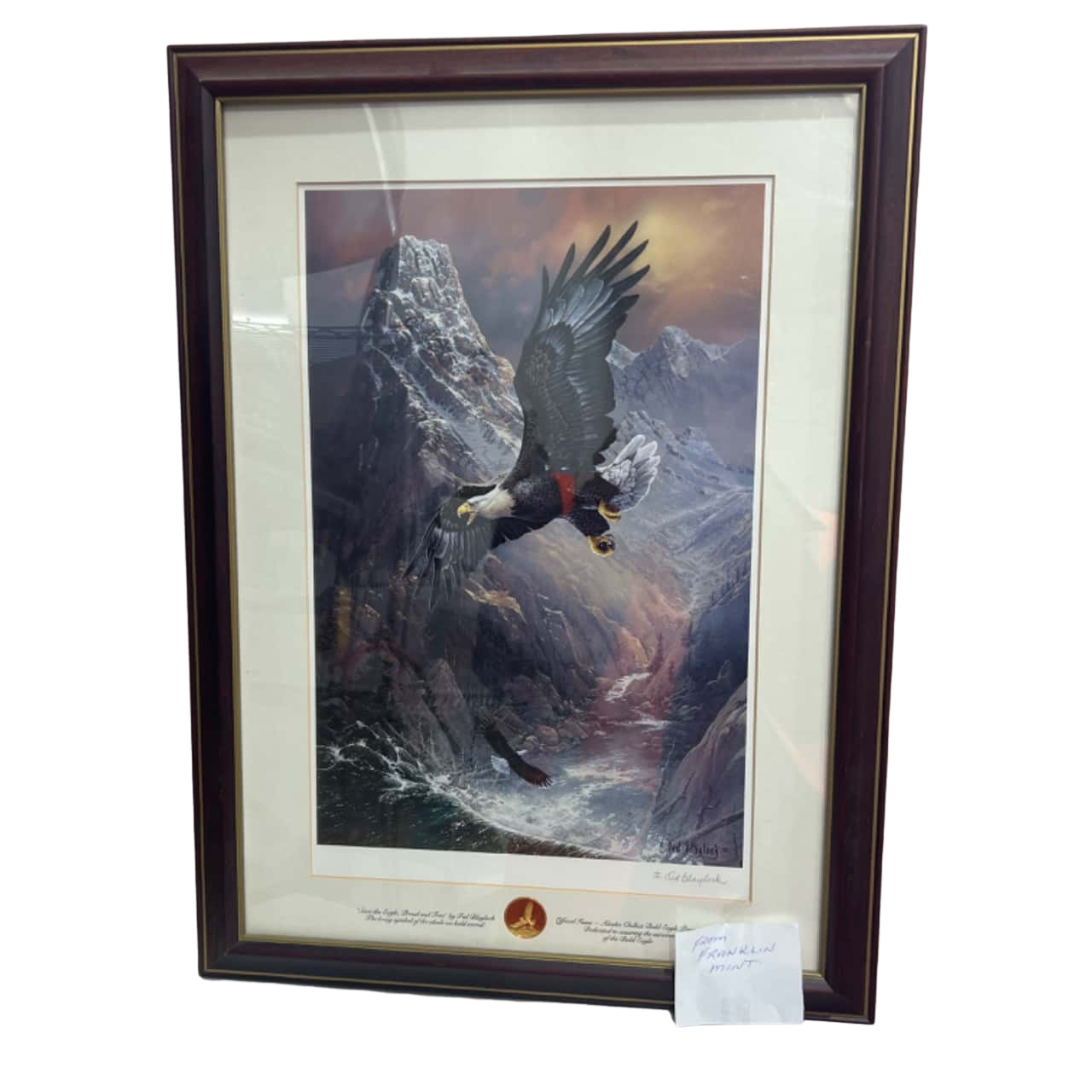 Franklin Mint ,Ted Blaylock "Save the Eagle, Preserve the Tradition ...