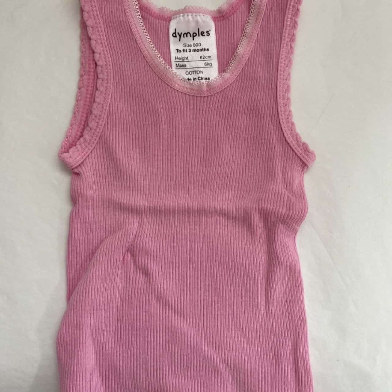 Pastel Cotton Baby Singlets, Size 000(s)