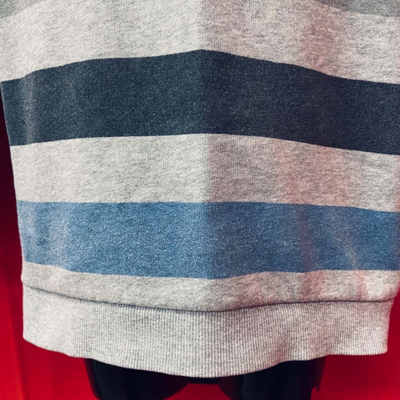 Quicksilver Kids Size 5 Hooded Sweater Blue / Grey / Striped (s)
