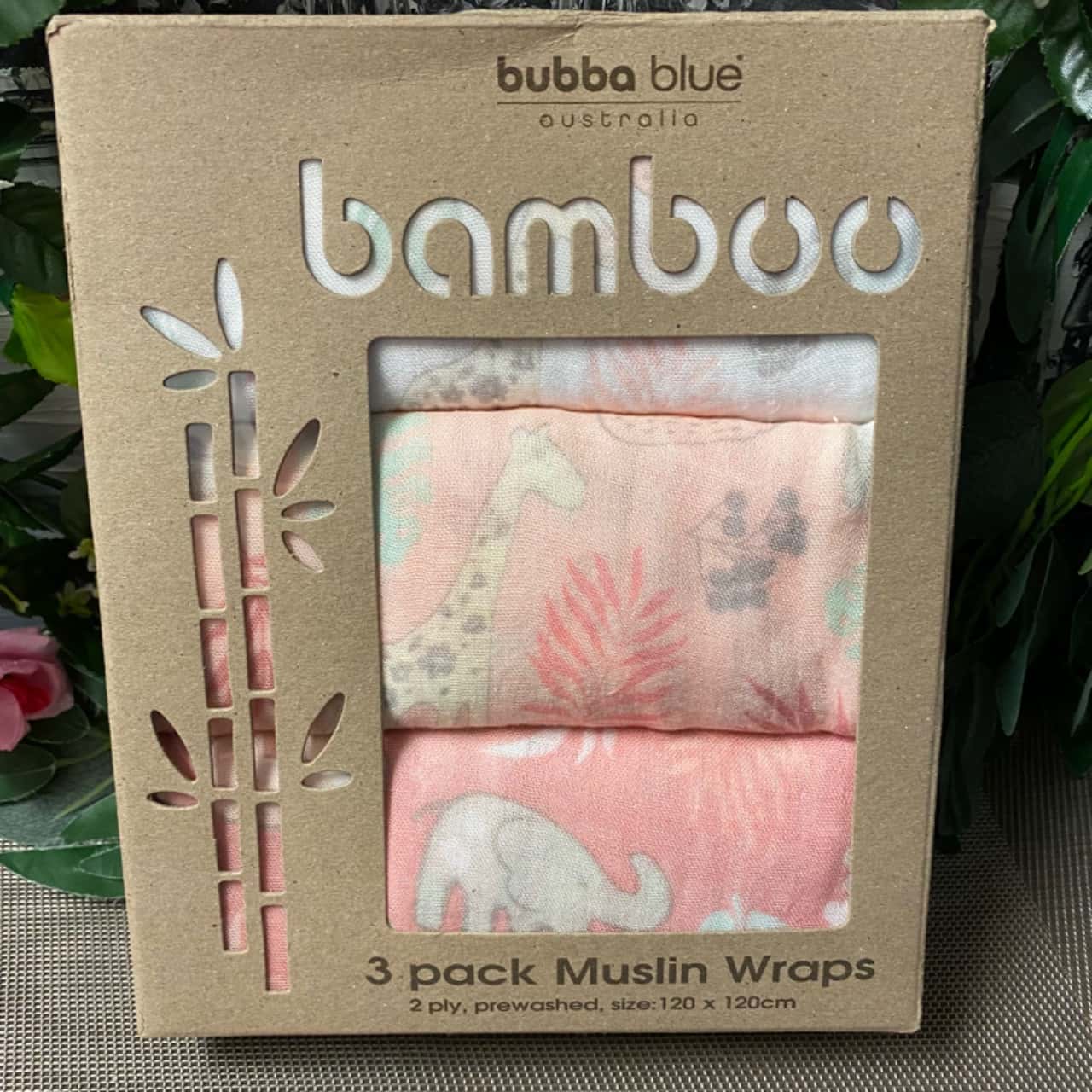 Bamboo by Bubba Blue Muslin Wraps 3pk