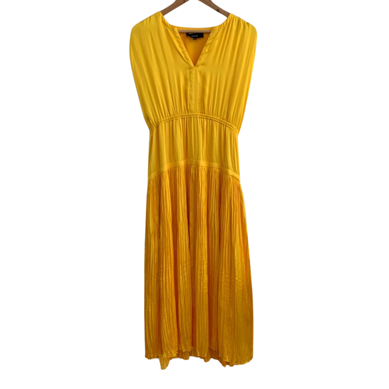 Basque Size 16 Yellow Maxi Dress (s)