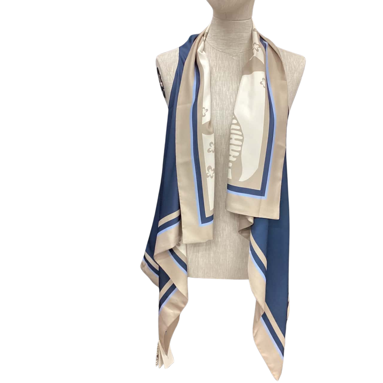 Bateeq Womens One Size Rversable Jacket Blue / Cream (s)