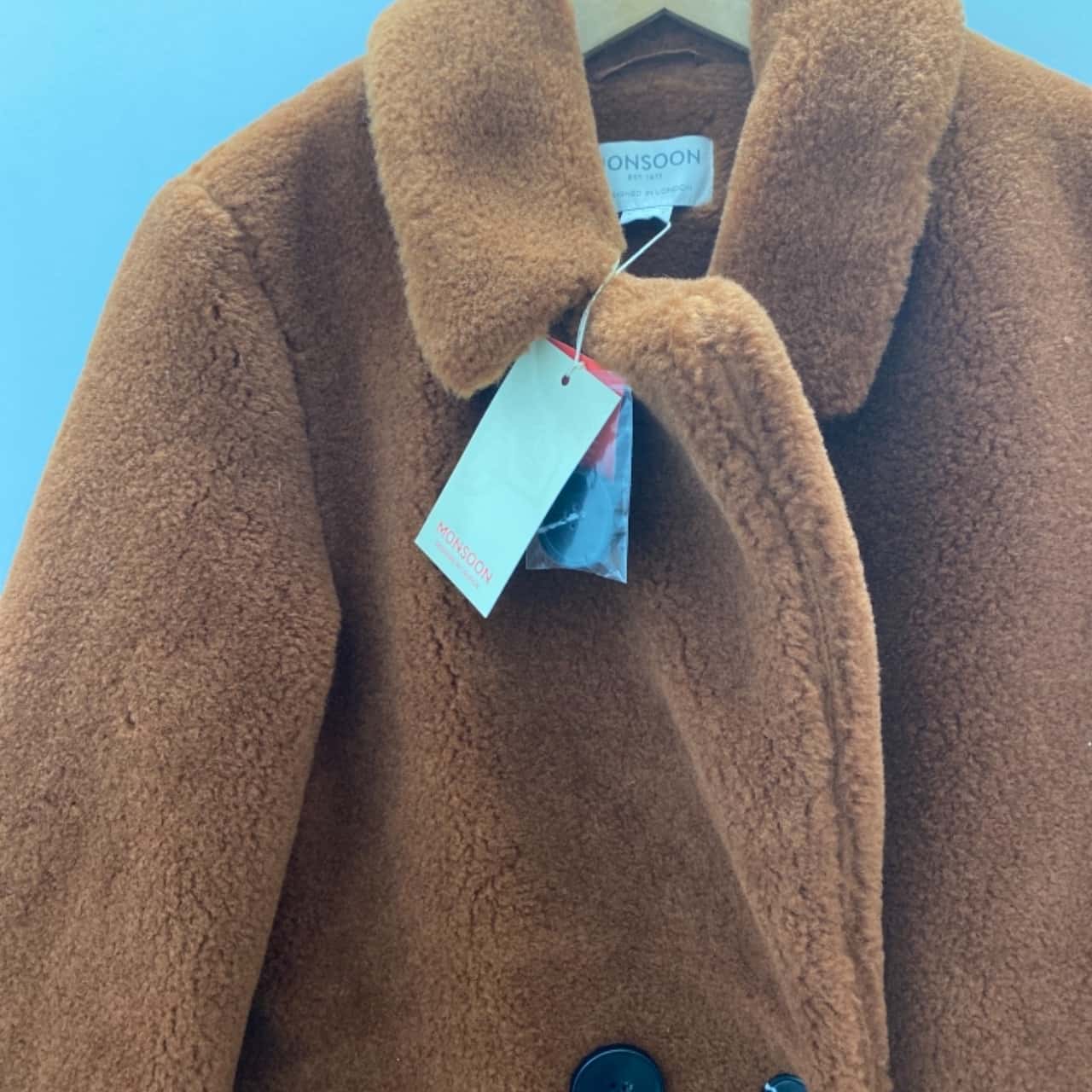 Womens Size 8 Winter Coat Brown (s)