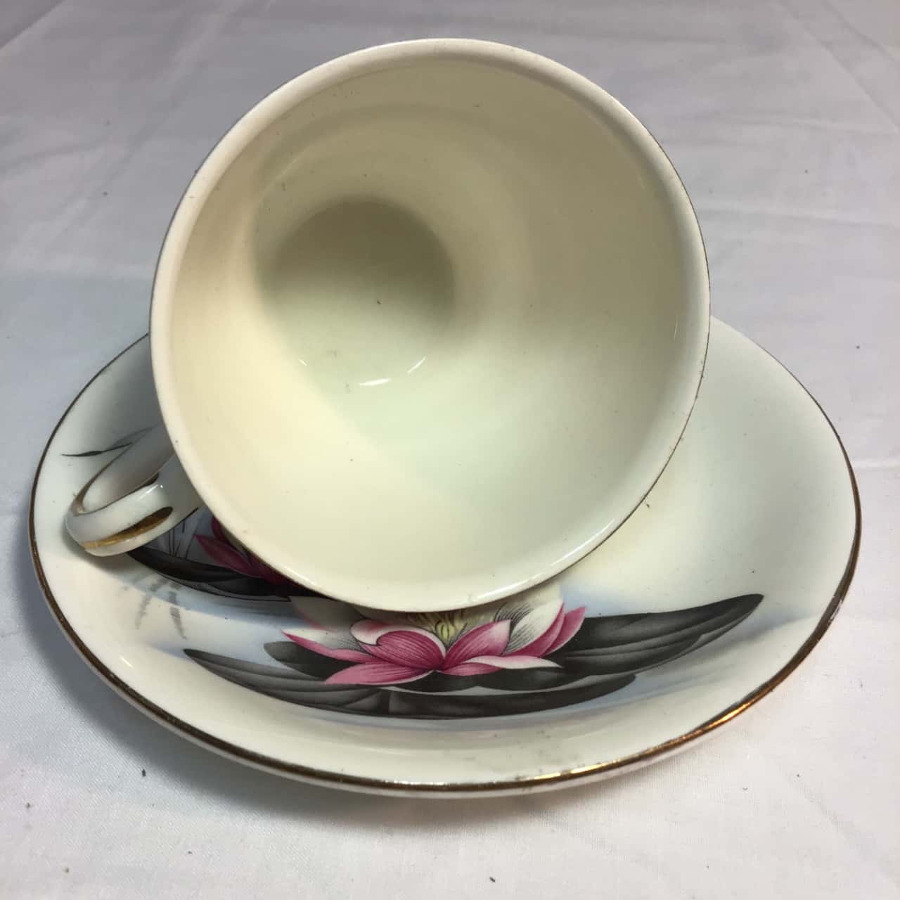 “Reduced” Alfred Meakin Cup & Saucer with water Lily pattern