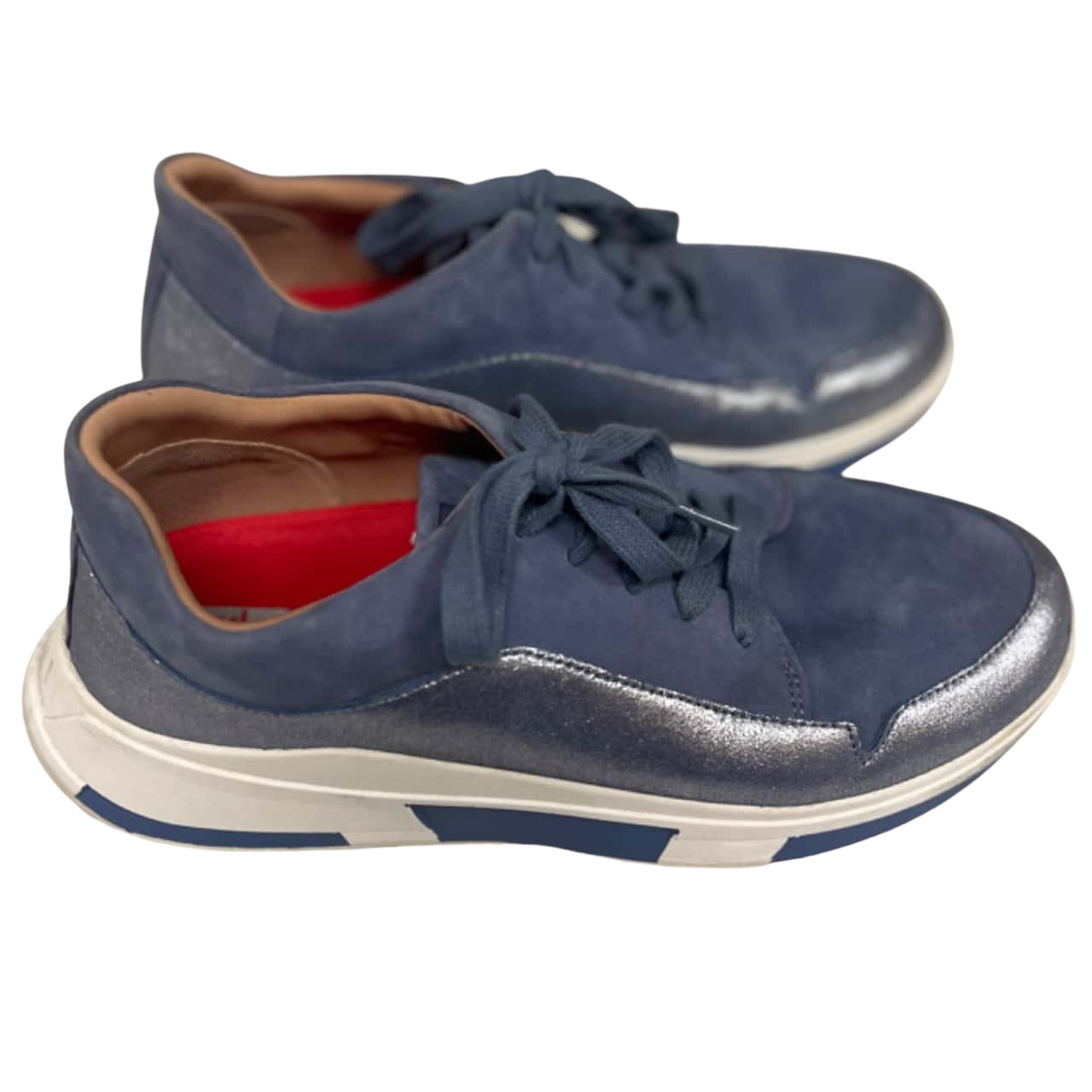 Fitflop blue metallic comfort technology Shoes Size 8(s)