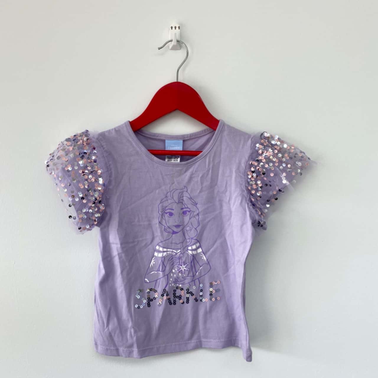 Disney Frozen Elsa "Sparkle" Top Size 4(s)