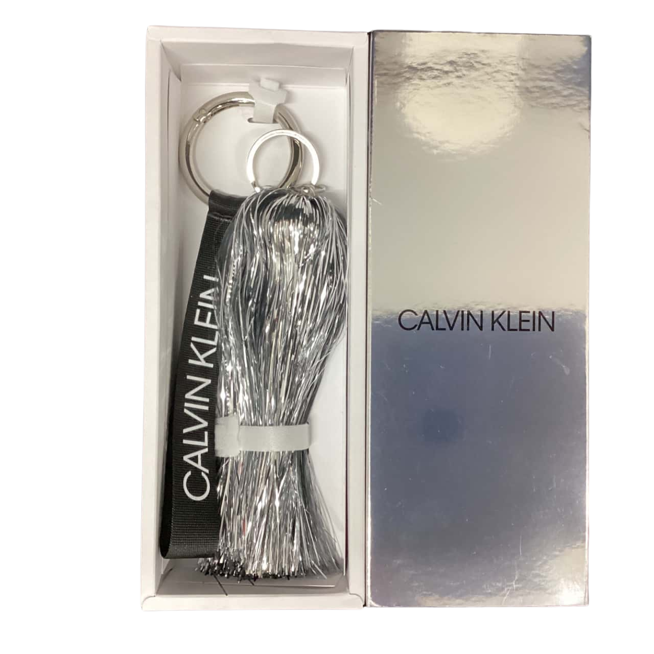 Calvin Klein Unisex Silver Keychain