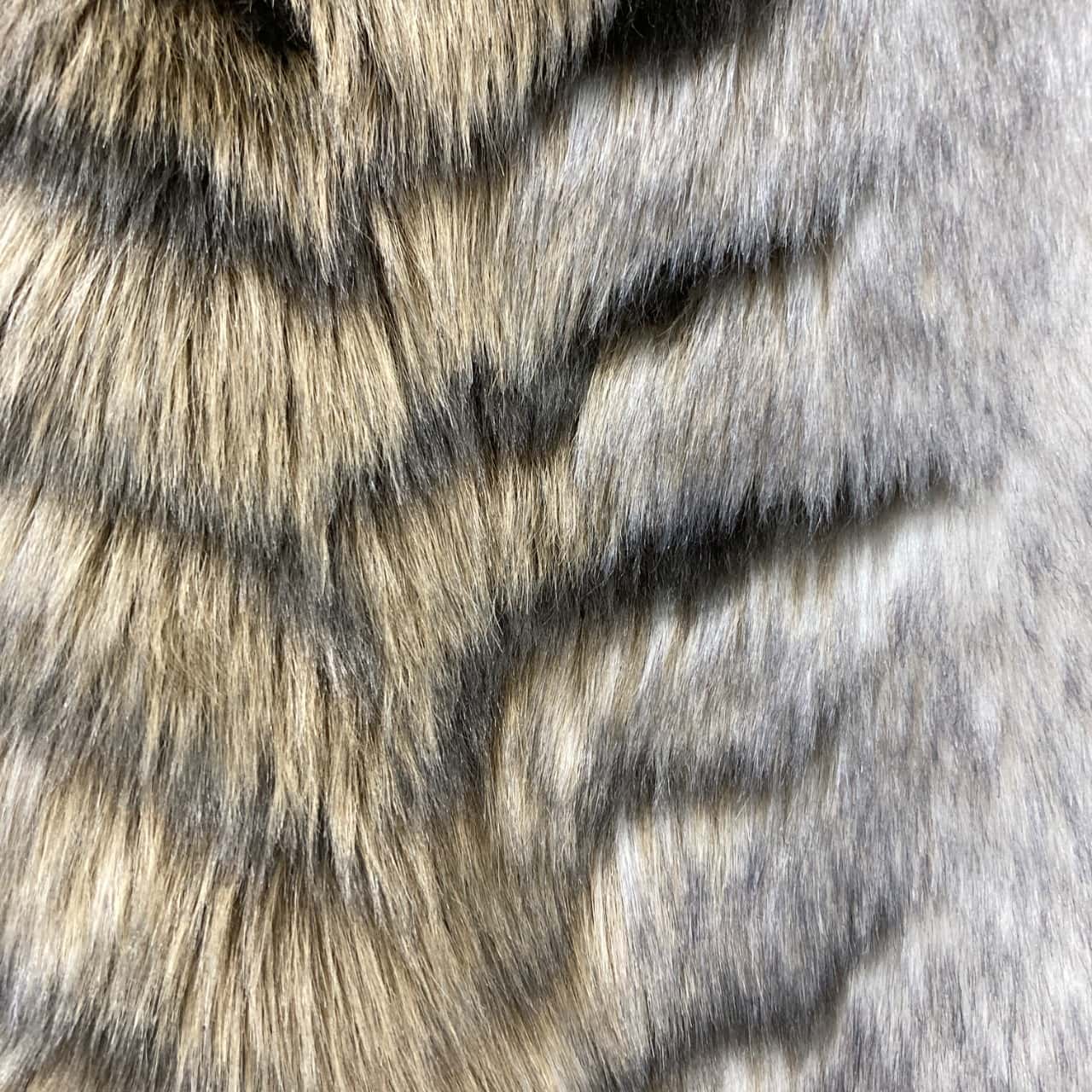 Womens Size 14 Animal Faux Fur Sleeveless Jacket (3)