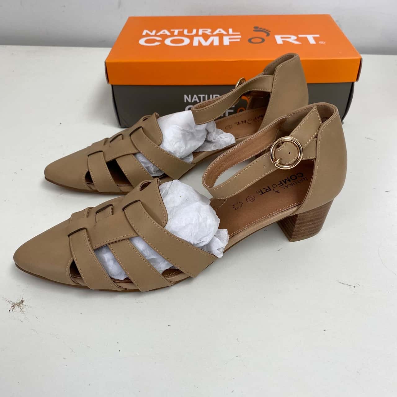 Natural Comfort Latte Priola Sandals Shoes Size 11 (s)