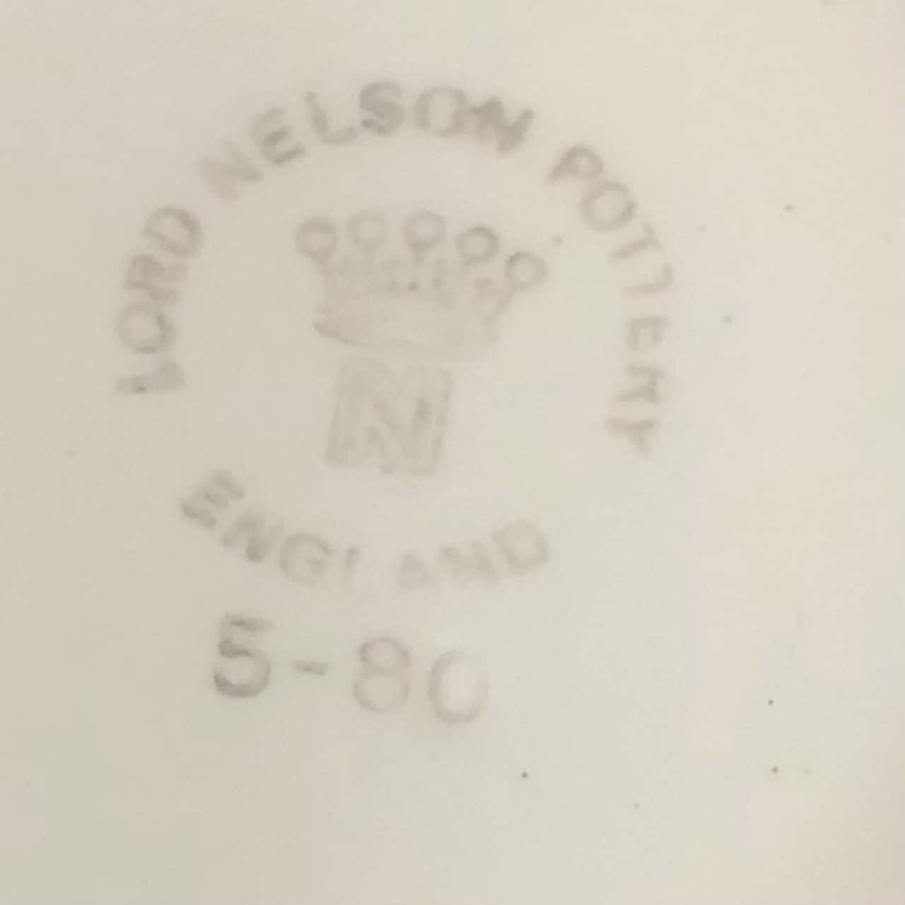 Vintage Lord Nelson Pottery Blue Floral Roses Water Pitcher(s)
