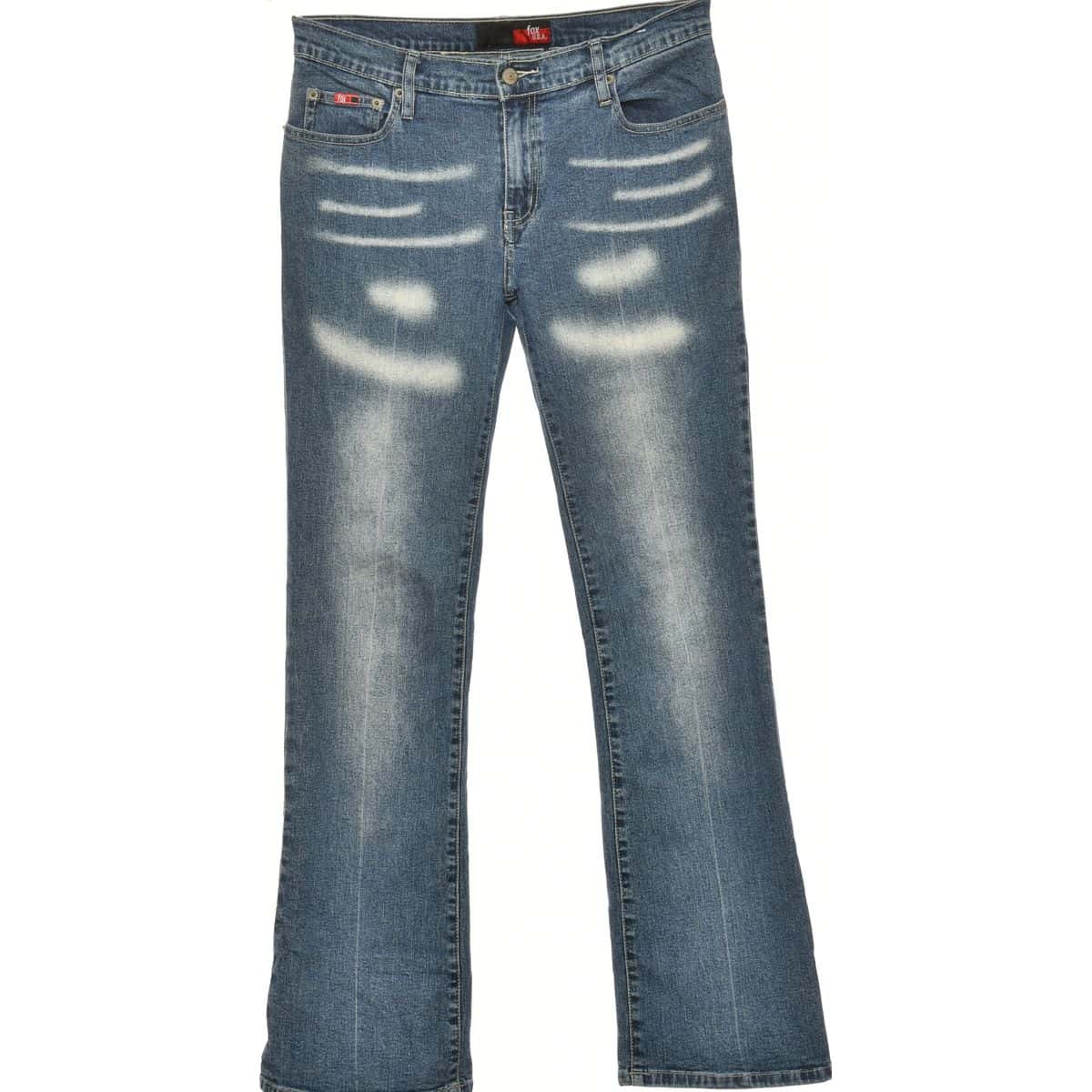 Fox Womens Size 28 Bootcut Jeans Blue (s)