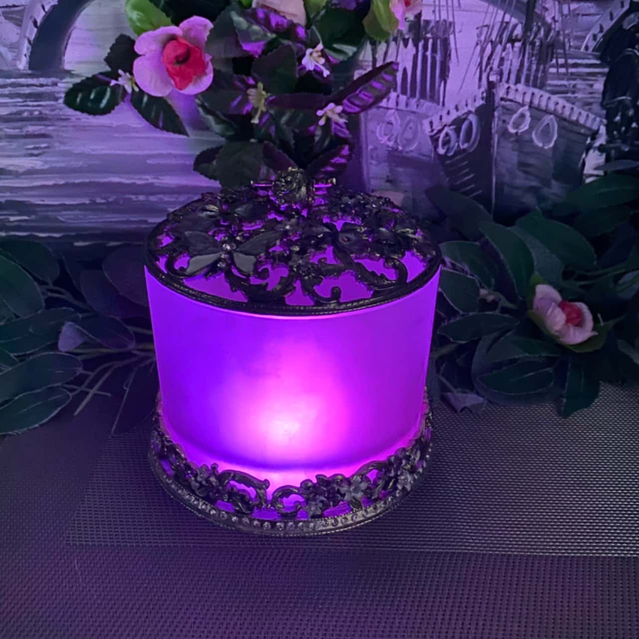 Party lite light up trinket box