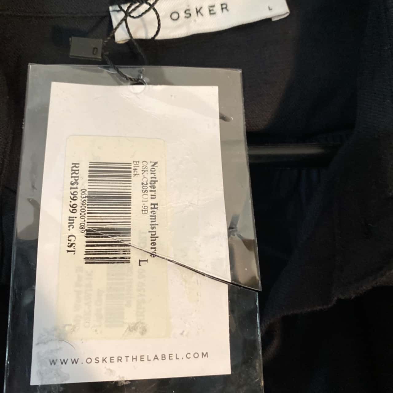Osker The Label Size L Black Dress