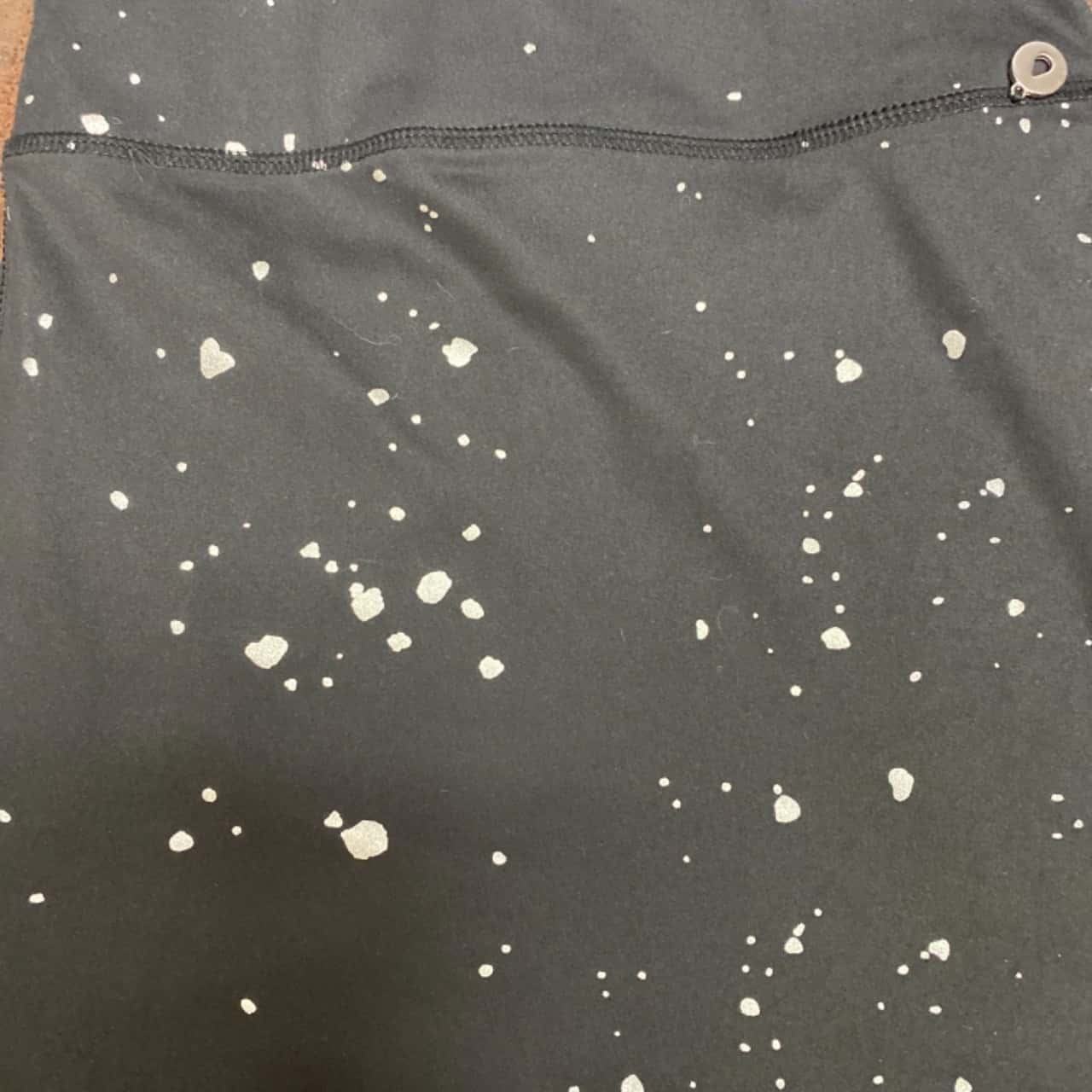 Taking Shape Women's Black & Silver Active Crop Leggings L(s)