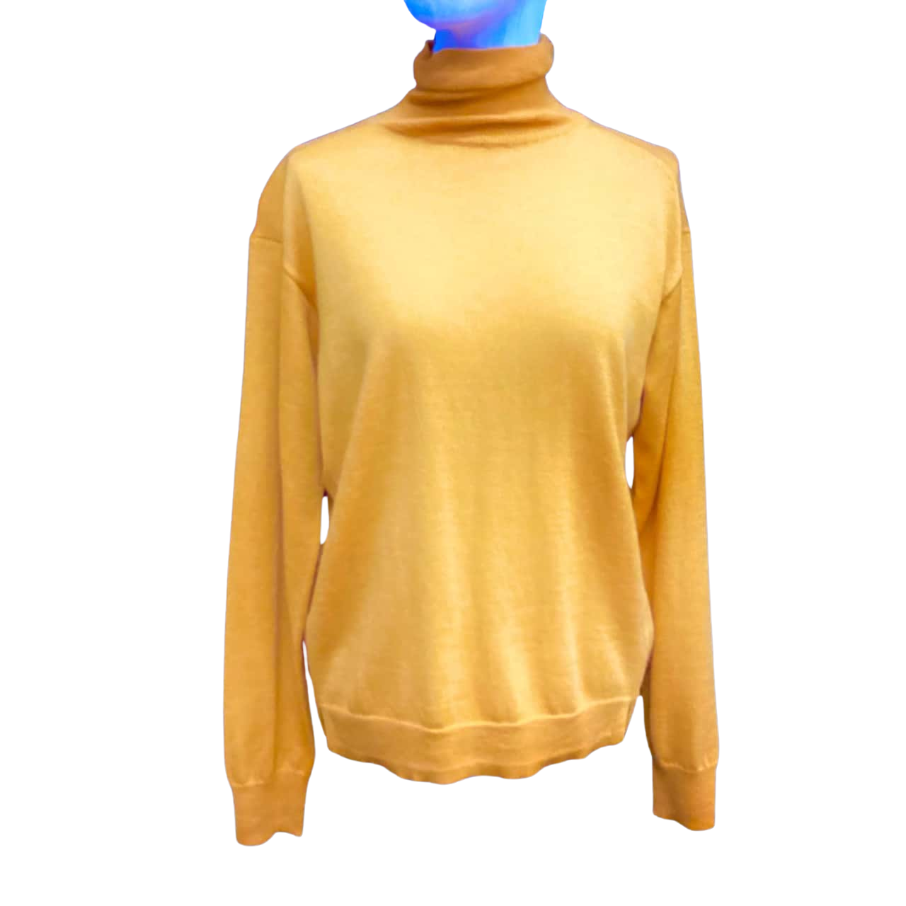 Gorman Womens Size 6 Long Sleeve Turtle Neck Mustard 100% Wool