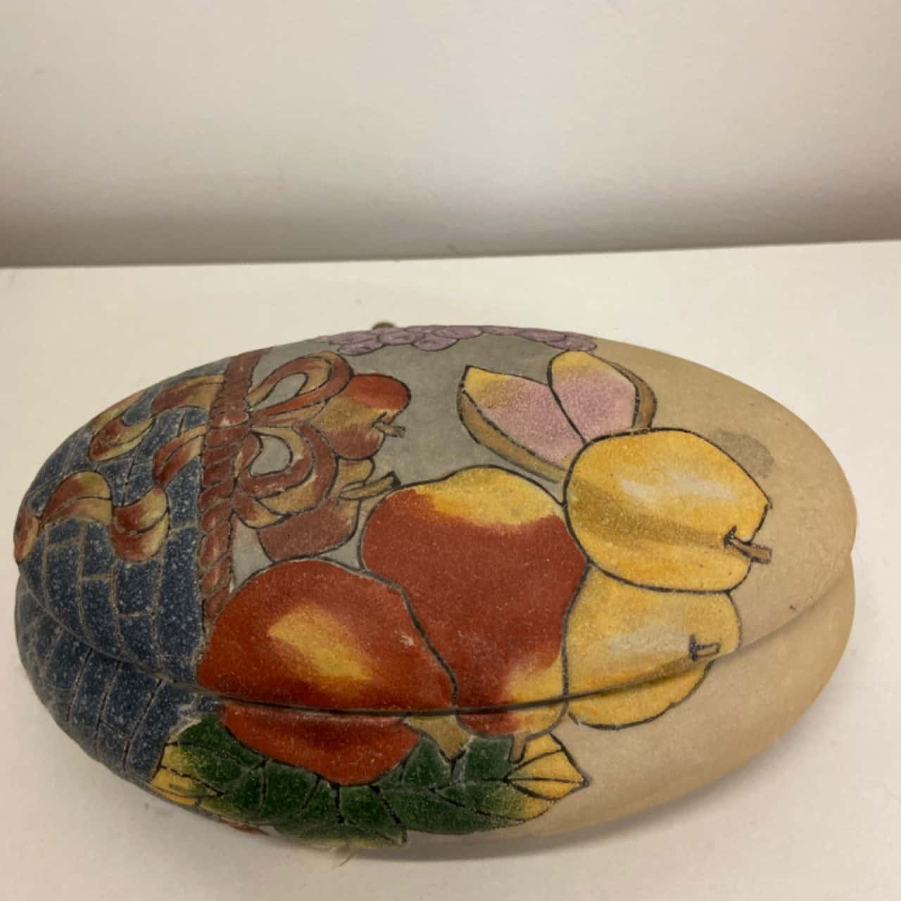 Kiln Art Vintage Pottery trinket bowl with lid