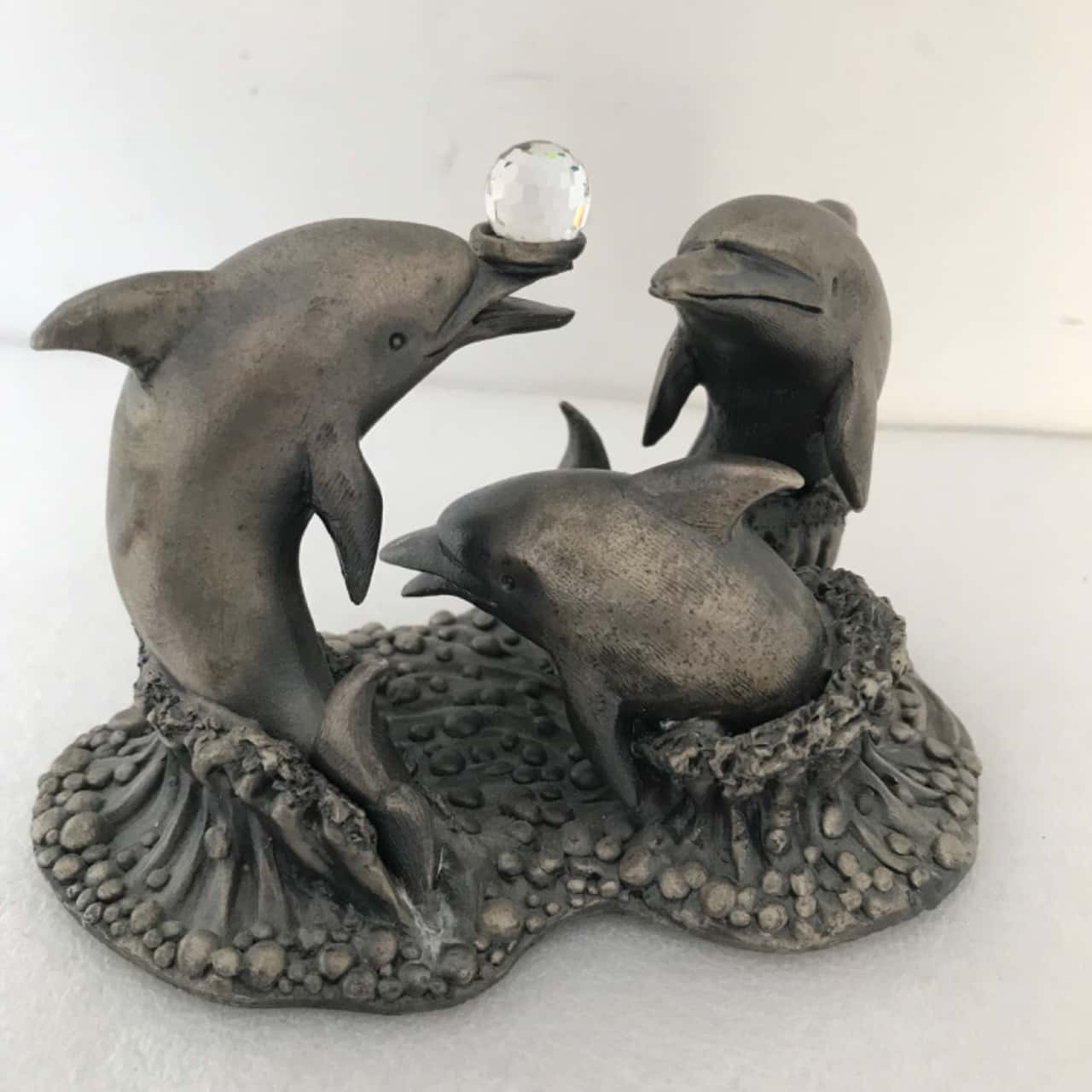 Rare Myth and Magic Pewter Figure 3321 The Playful Dolphins by Mark ...