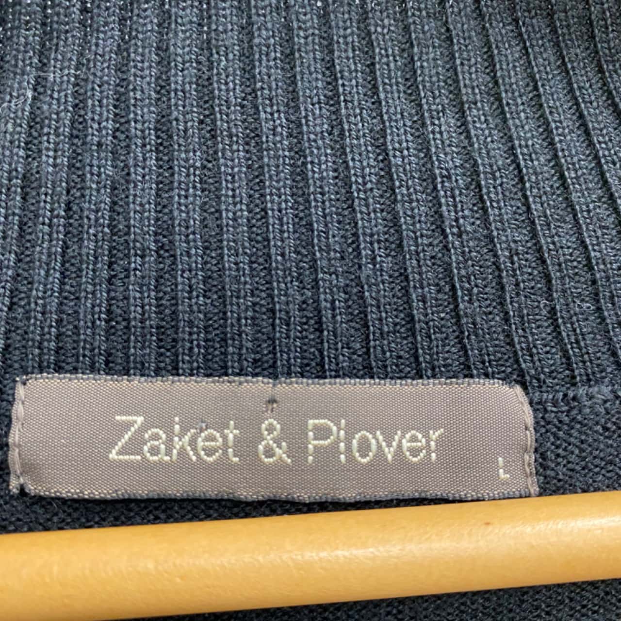 Zaket & Plover Merino Wool Blend V Neck Jumper Size 12 / L (s)