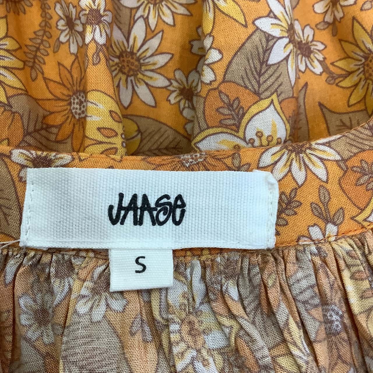 Jaase Womens Size S Floral Peasant Top Multicoloured S