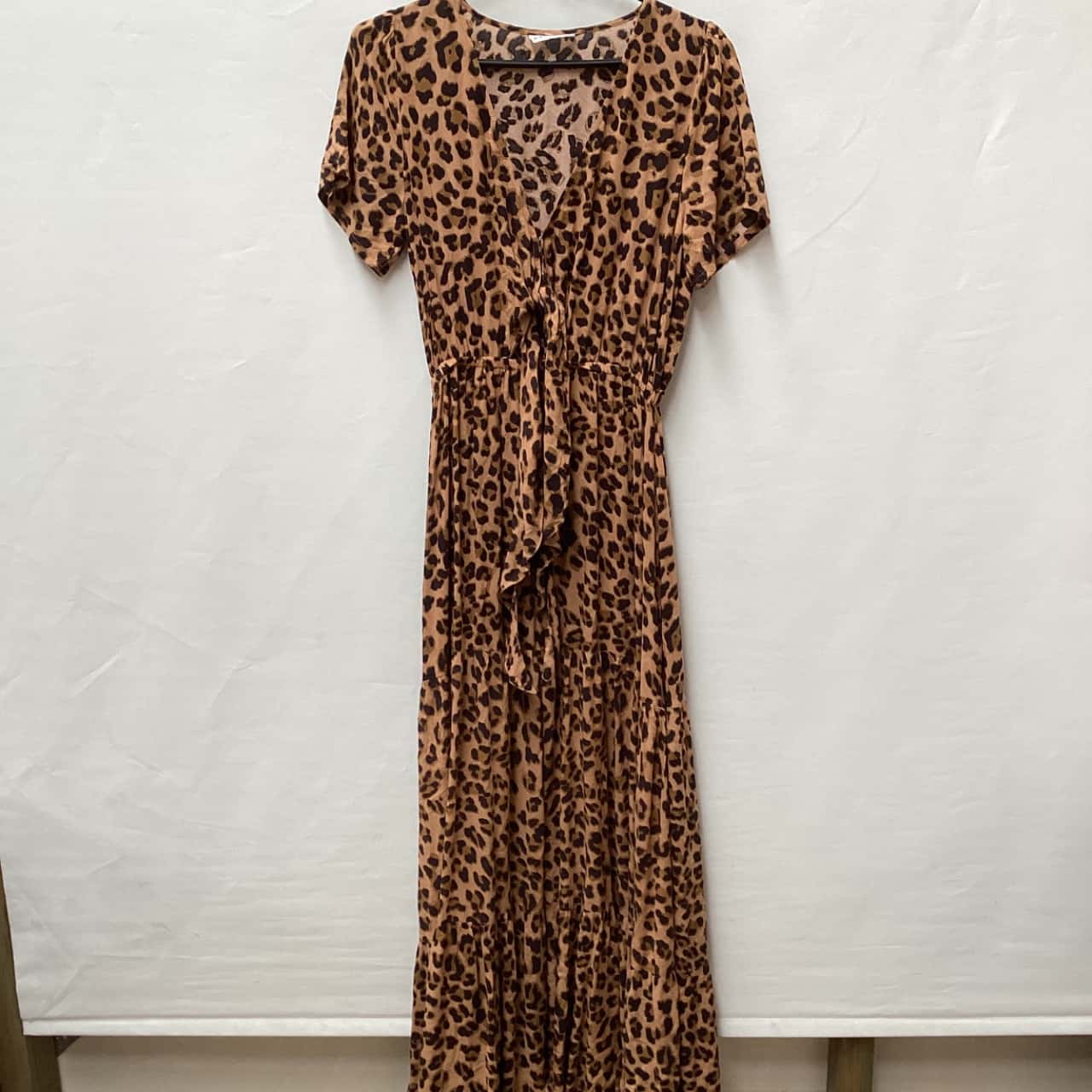 Kivari Womens Size S Midi Dress Animal print (s)