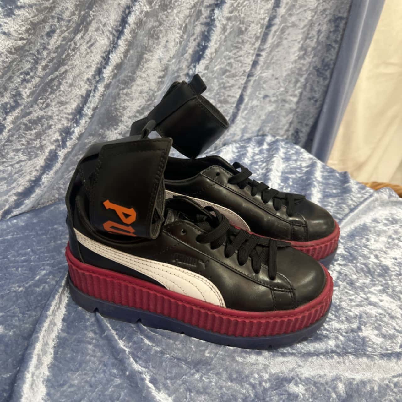 Fenty X Puma ankle strap platform sneakers size 4.5 UK(s)