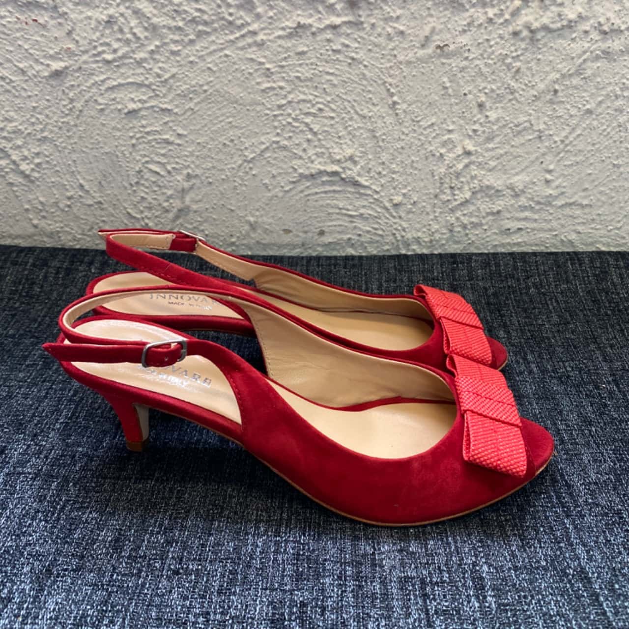 Other Womens Innovare Red Suede Slingbacks Size 36 Made In Italy BNWT(s)