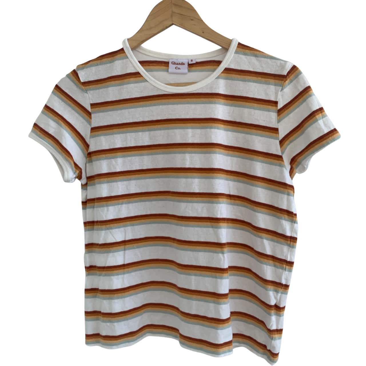 Ghanda Size 8 Hemp Striped Shirt(s)