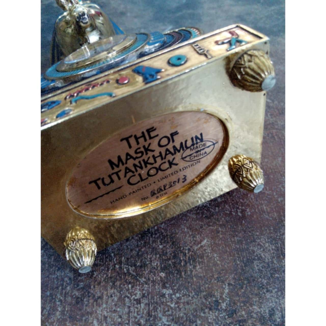 The Mask of Tutankhamun Clock - Franklin Mint Ltd Edition(s)