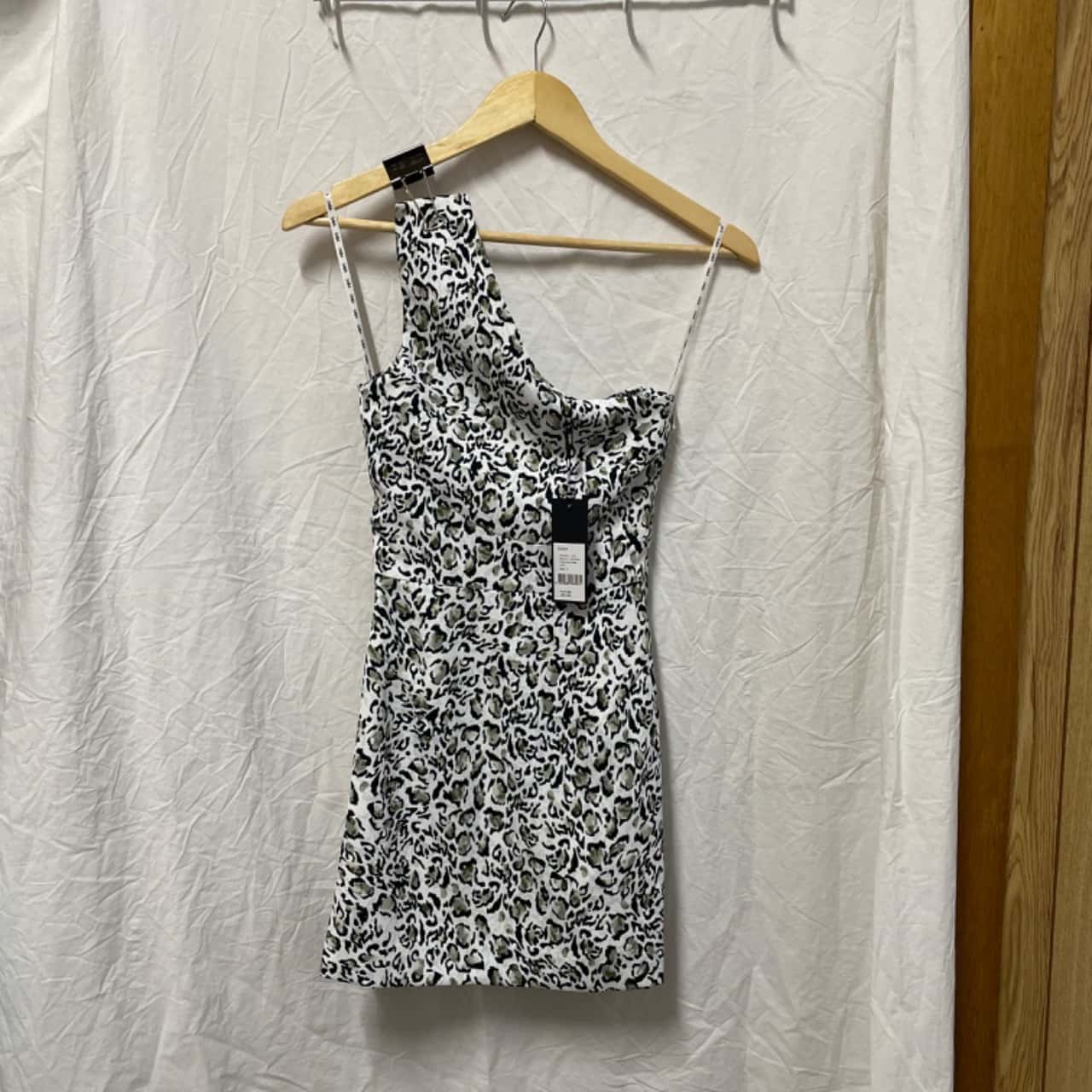 Saba Womens Size 4 Mini Dress Animal print / Black / Multicoloured / White