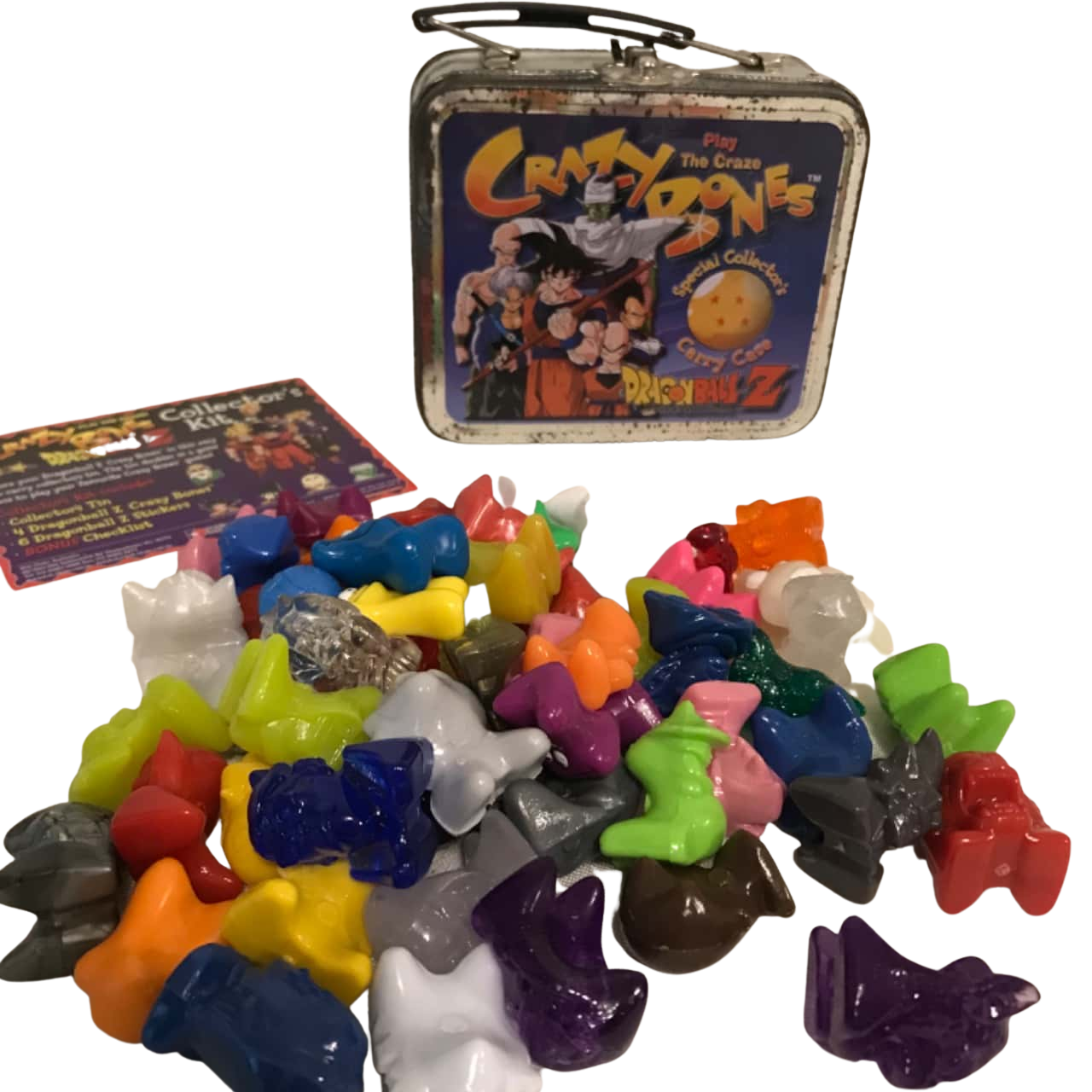 59 Crazy Bones In Collector Tin - Some Dragonball Z(s)