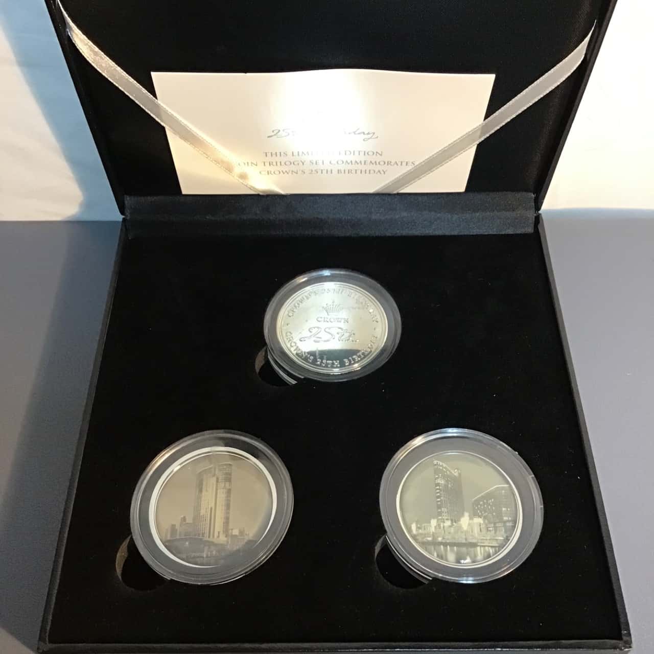 Crown 25th Birthday Coin Trilogy Boxed(s)