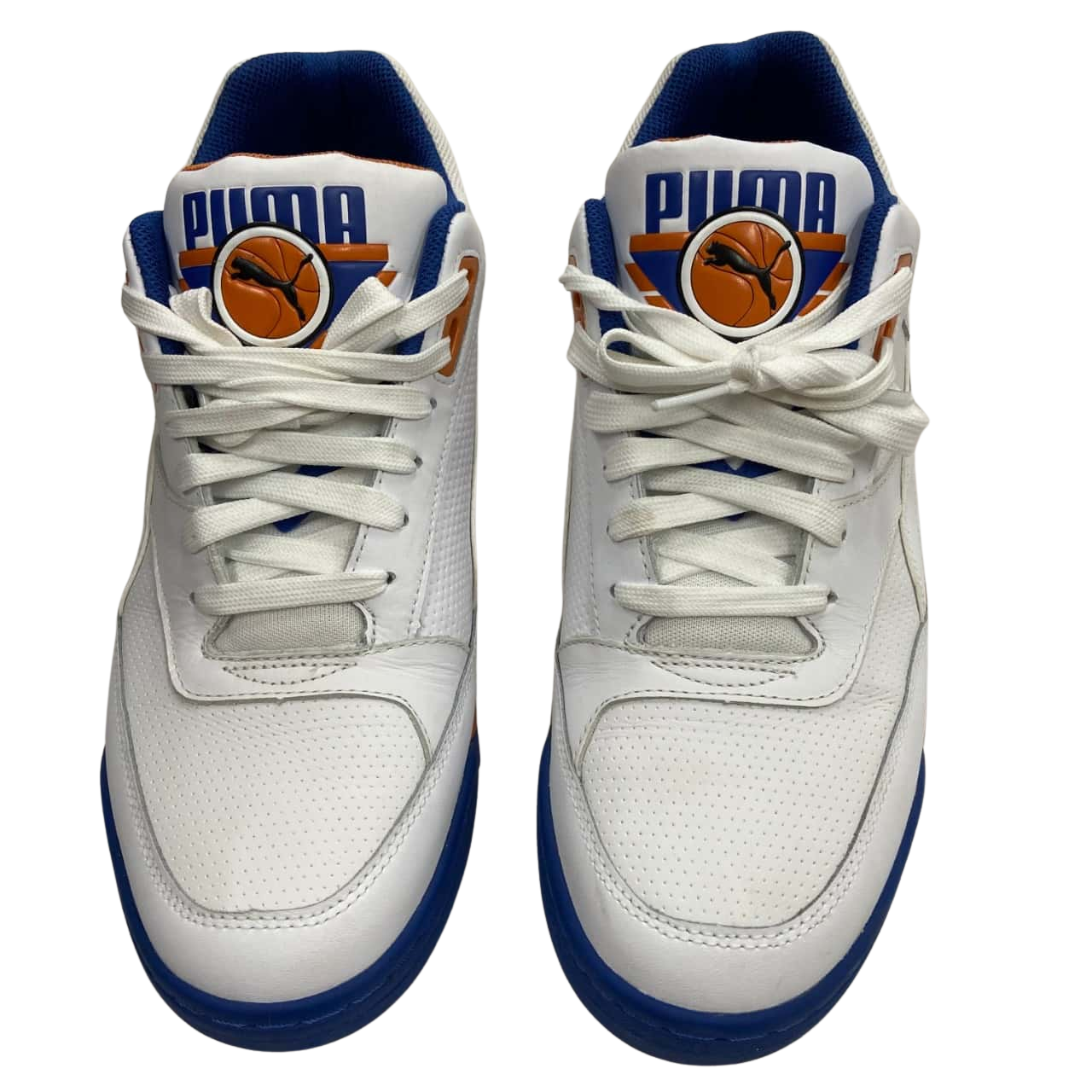 Puma Mens Palace Guard Basketball Shoes Size UK10 US11 Orange / White (s)