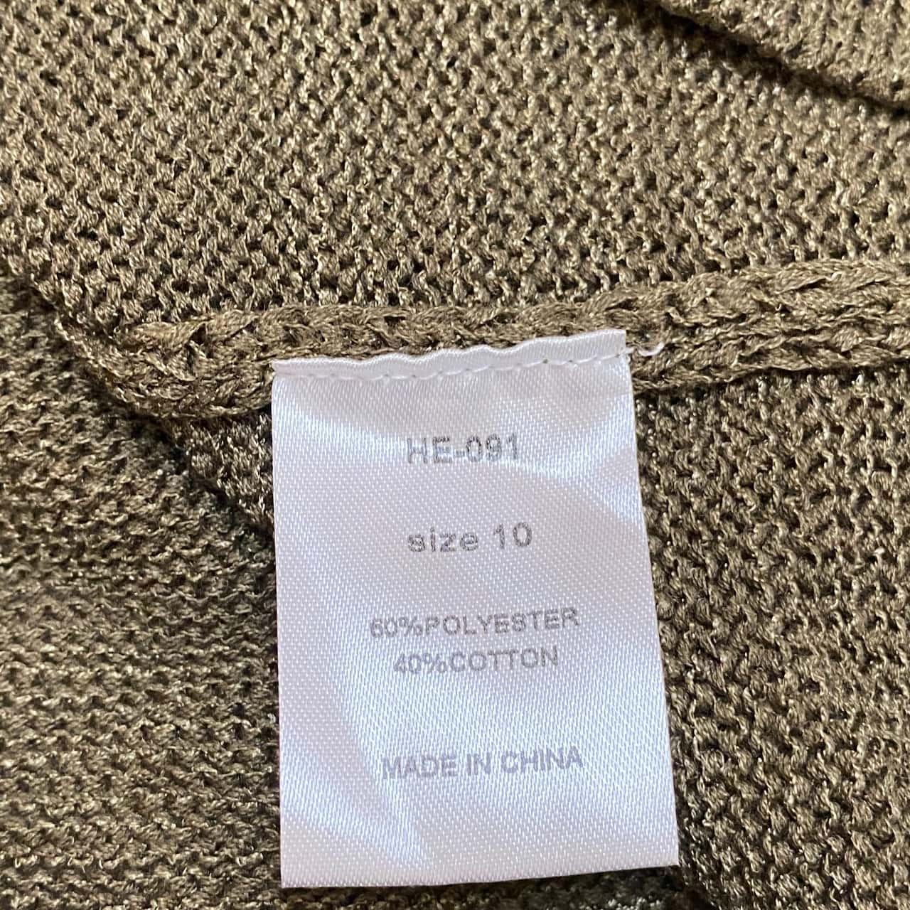 Henne Freya Dress Size 10 Sleeveless Khaki BNWT