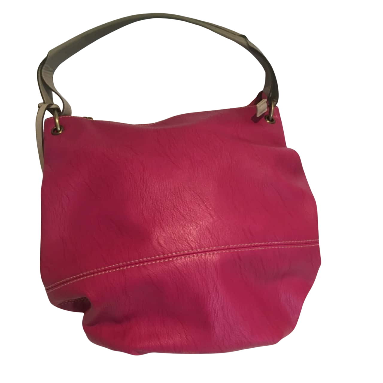 Milleni Womens Handbag Hot Pink Bucket Style YR(s)