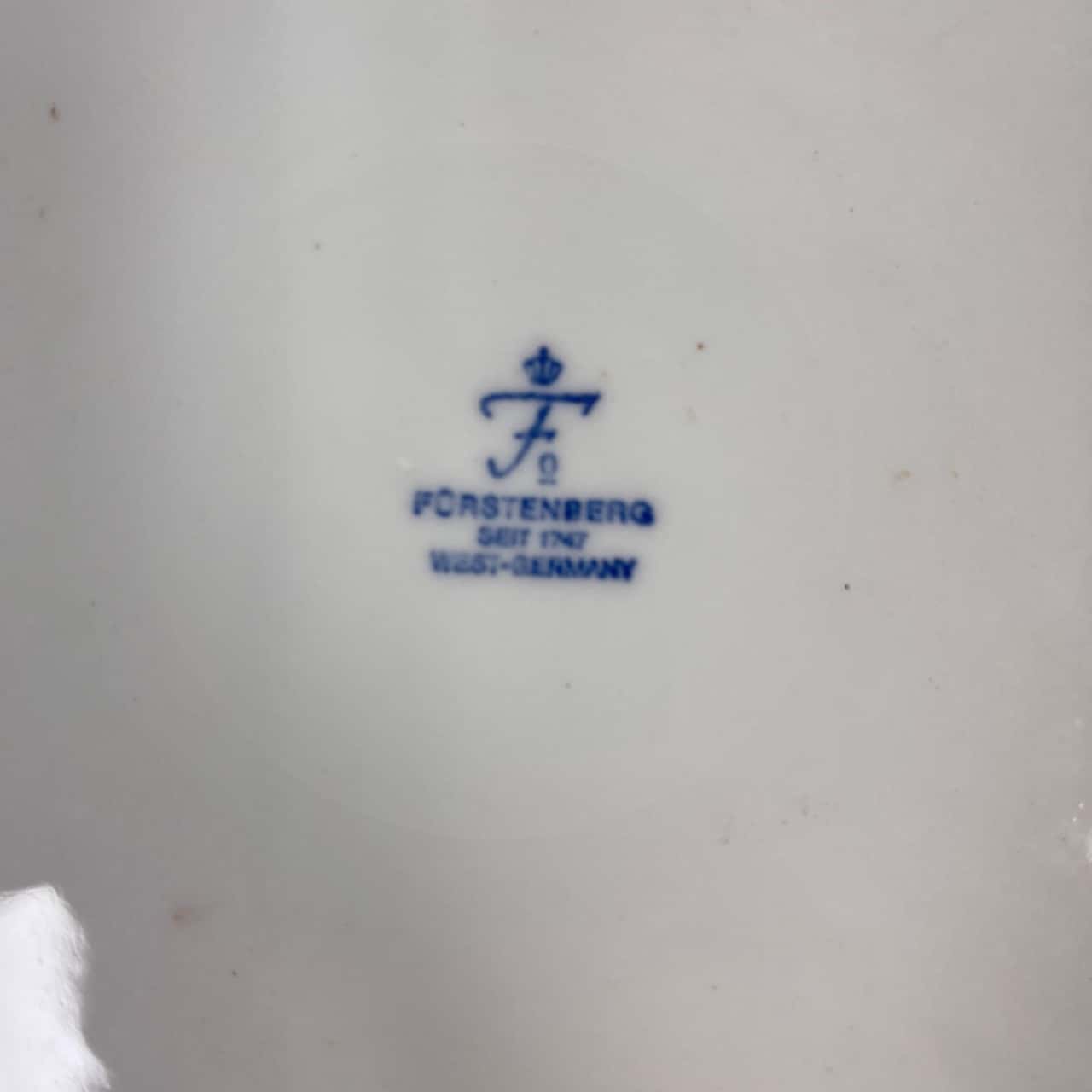 Furstenberg West Germany China Painted plate